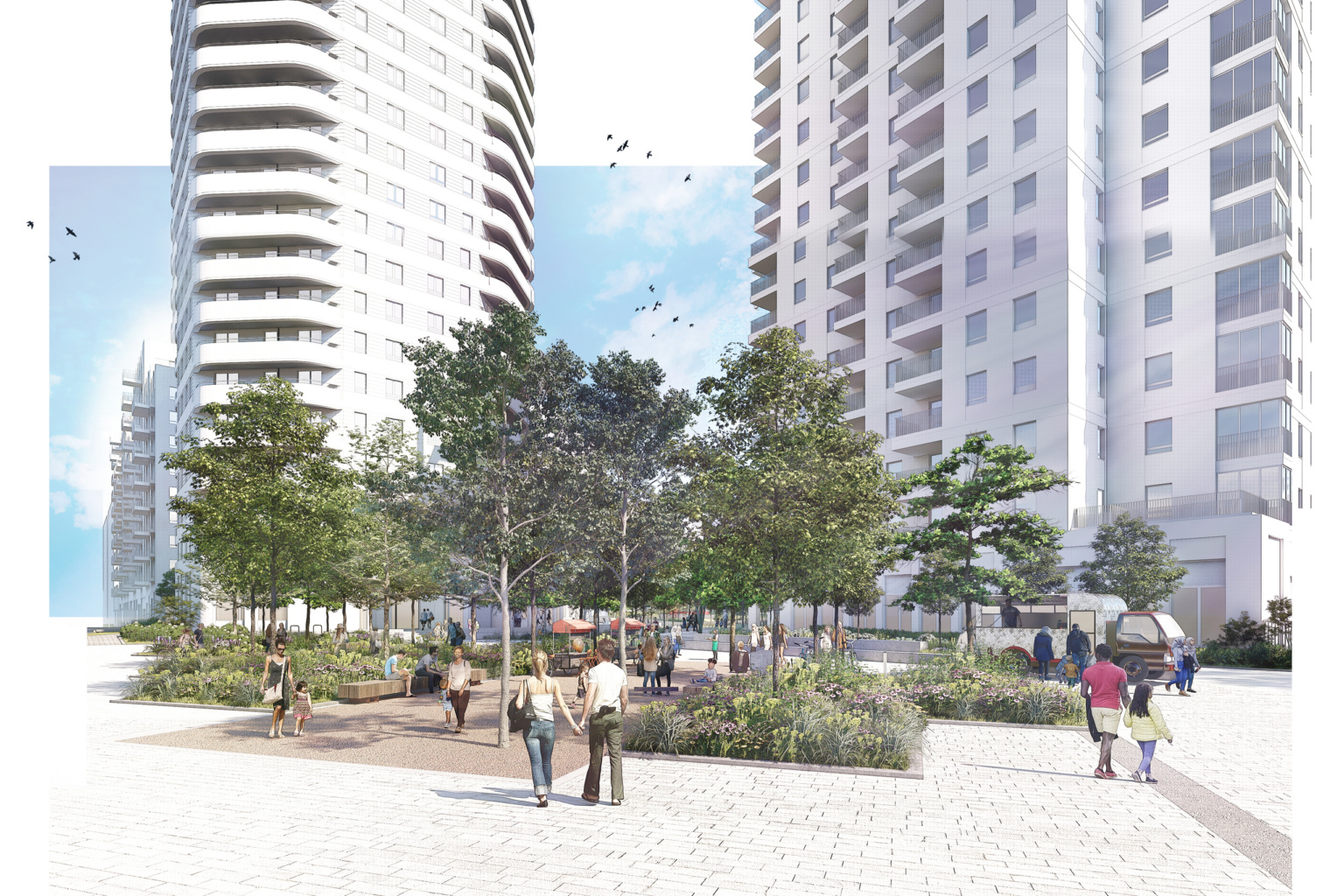 HTA Design | Dagenham Green Phase 1 submitted for planning